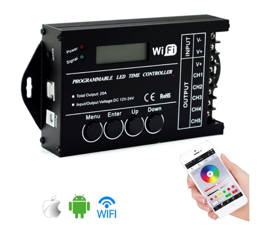 LED lights Time WIFI Controller