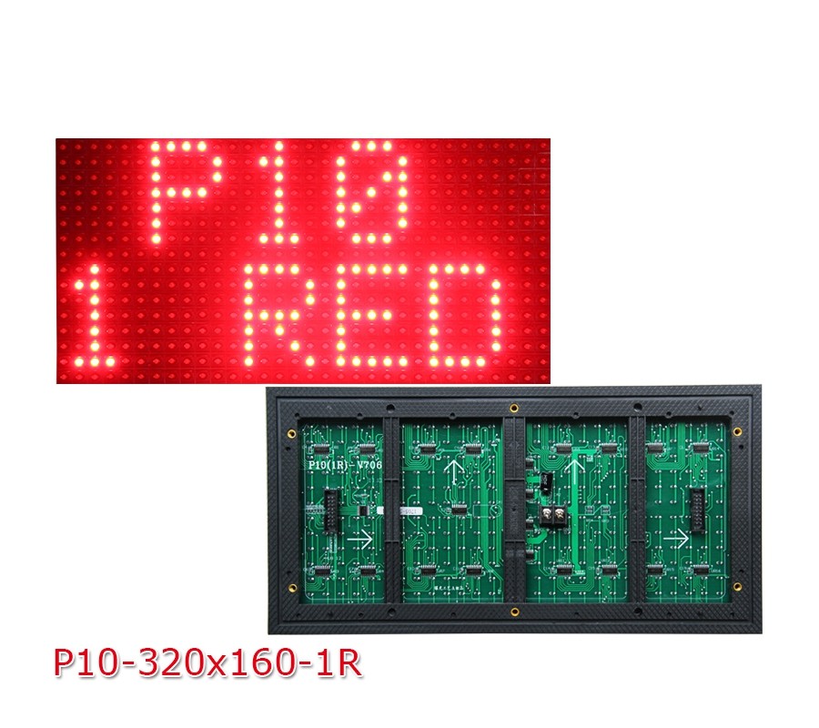 outdoor P10, single red color